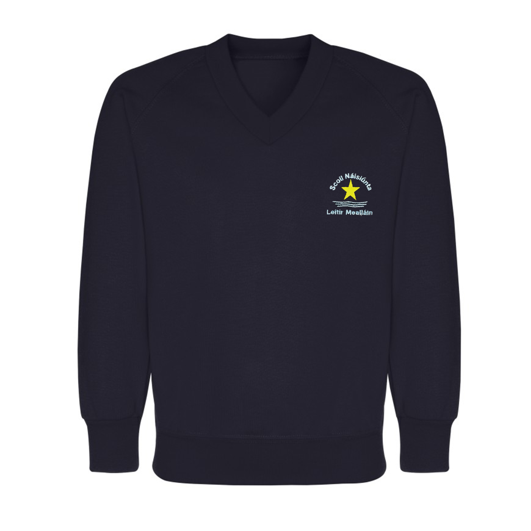 Leitir Mealláin Crested V-Neck Sweatshirt (LMCSV) - The Schoolwear ...